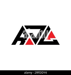 RJL triangle letter logo design with triangle shape. RJL triangle logo ...