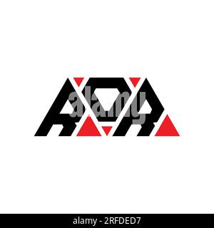 ROR triangle letter logo design with triangle shape. ROR triangle logo ...