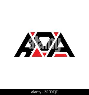 ROA triangle letter logo design with triangle shape. ROA triangle logo ...
