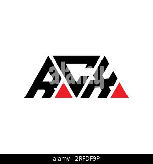 RCX triangle letter logo design with triangle shape. RCX triangle logo ...