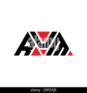 RUM triangle letter logo design with triangle shape. RUM triangle logo ...