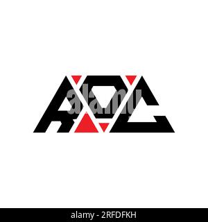 ROC triangle letter logo design with triangle shape. ROC triangle logo ...