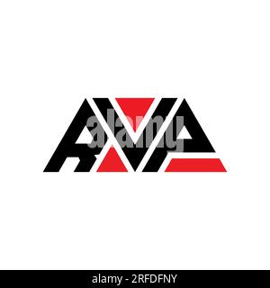 RVP triangle letter logo design with triangle shape. RVP triangle logo ...