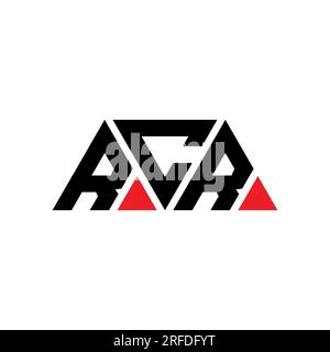 RCR triangle letter logo design with triangle shape. RCR triangle logo ...
