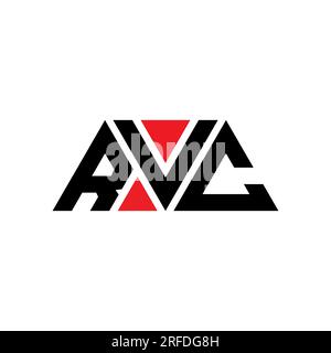 RVC triangle letter logo design with triangle shape. RVC triangle logo ...