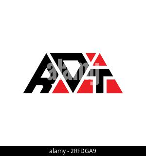 RDT triangle letter logo design with triangle shape. RDT triangle logo ...