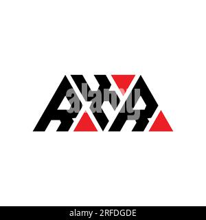 RXR triangle letter logo design with triangle shape. RXR triangle logo ...