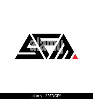SFM triangle letter logo design with triangle shape. SFM triangle logo ...