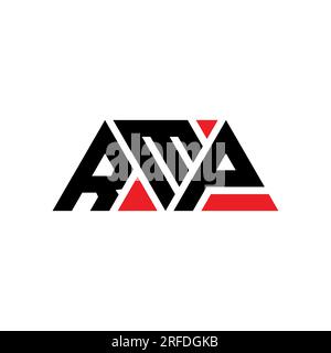 RMP triangle letter logo design with triangle shape. RMP triangle logo ...