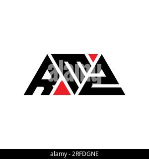 RMZ triangle letter logo design with triangle shape. RMZ triangle logo ...