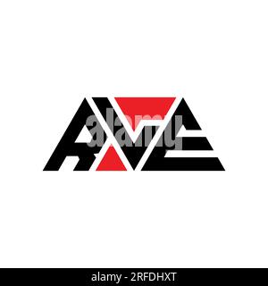 RLE triangle letter logo design with triangle shape. RLE triangle logo ...