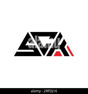 SCK triangle letter logo design with triangle shape. SCK triangle logo ...