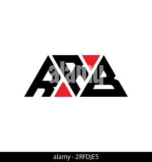 RRB triangle letter logo design with triangle shape. RRB triangle logo ...