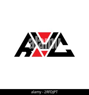 RUC triangle letter logo design with triangle shape. RUC triangle logo ...
