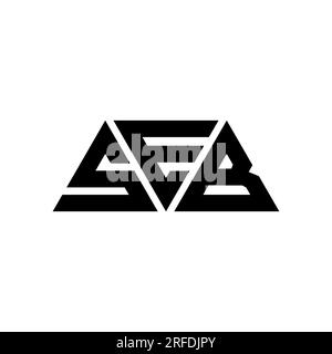 SEB triangle letter logo design with triangle shape. SEB triangle logo ...