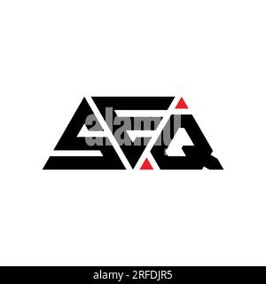 SEQ triangle letter logo design with triangle shape. SEQ triangle logo ...