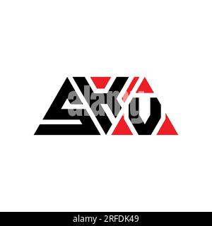 Skv Triangle Letter Logo Design With Triangle Shape Skv Triangle Logo