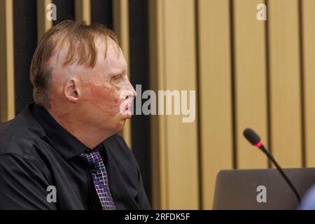 Portland, USA. 02nd Aug, 2023. John Hacker, one of the two remaining ...