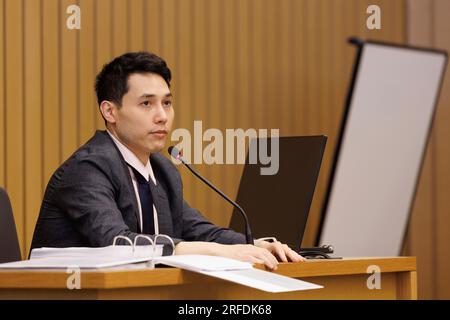Portland, USA. 02nd Aug, 2023. John Hacker, one of the two remaining ...