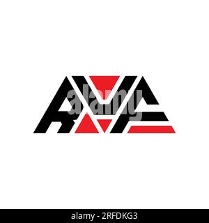 RUF triangle letter logo design with triangle shape. RUF triangle logo ...