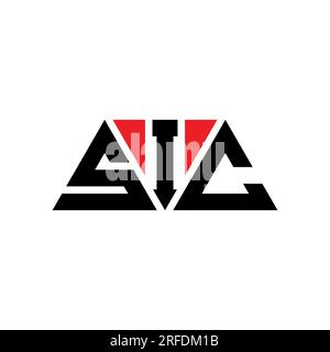 SIC triangle letter logo design with triangle shape. SIC triangle logo ...