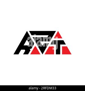 RZT triangle letter logo design with triangle shape. RZT triangle logo ...
