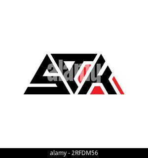 SAK triangle letter logo design with triangle shape. SAK triangle logo ...