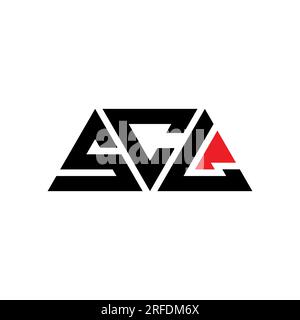 SCL triangle letter logo design with triangle shape. SCL triangle logo ...