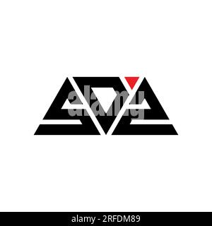 SDZ triangle letter logo design with triangle shape. SDZ triangle logo ...