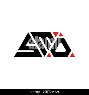 SMO triangle letter logo design with triangle shape. SMO triangle logo ...