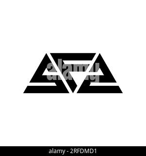 SFZ triangle letter logo design with triangle shape. SFZ triangle logo ...