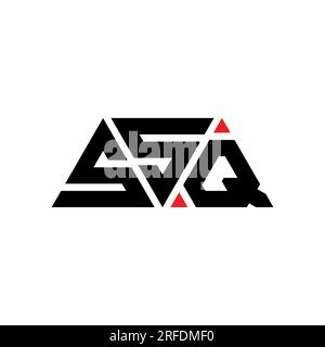SSQ triangle letter logo design with triangle shape. SSQ triangle logo ...