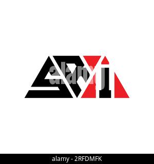 SRI triangle letter logo design with triangle shape. SRI triangle logo ...