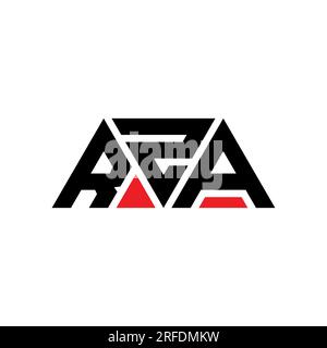 RZA triangle letter logo design with triangle shape. RZA triangle logo ...