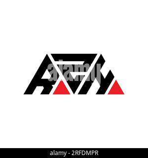 RZH triangle letter logo design with triangle shape. RZH triangle logo ...
