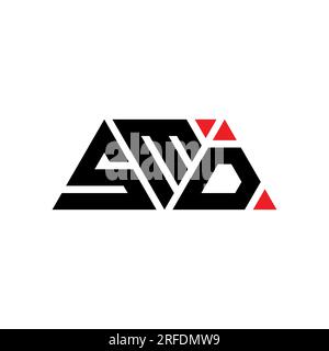 SMD triangle letter logo design with triangle shape. SMD triangle logo ...