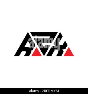RZX triangle letter logo design with triangle shape. RZX triangle logo ...