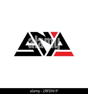 SNP triangle letter logo design with triangle shape. SNP triangle logo ...