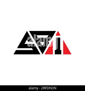SBI triangle letter logo design with triangle shape. SBI triangle logo ...