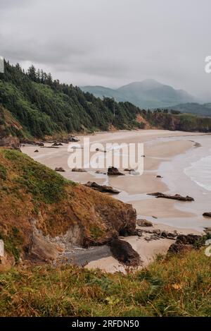 Viewpoint at Ecola State Park in Cannon Beach, Oregon Stock Photo - Alamy