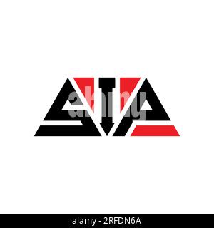 SIP triangle letter logo design with triangle shape. SIP triangle logo ...