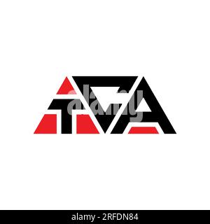 TCA letter logo design with polygon shape. TCA polygon and cube shape ...