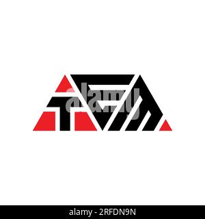 TEM triangle letter logo design with triangle shape. TEM triangle logo ...