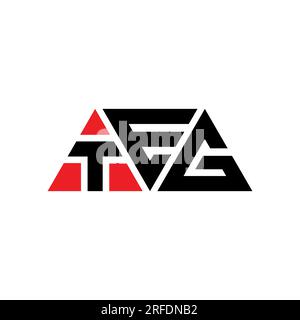 TEG triangle letter logo design with triangle shape. TEG triangle logo ...