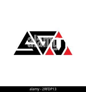 SGV triangle letter logo design with triangle shape. SGV triangle logo ...
