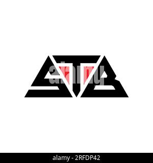 STB triangle letter logo design with triangle shape. STB triangle logo ...