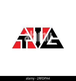 TIG triangle letter logo design with triangle shape. TIG triangle logo ...