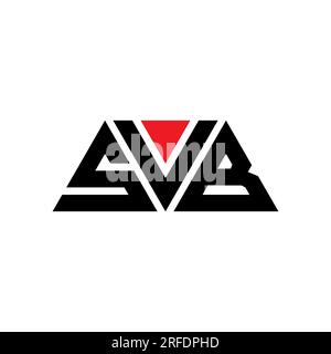 SVB triangle letter logo design with triangle shape. SVB triangle logo ...