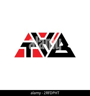 TKB triangle letter logo design with triangle shape. TKB triangle logo ...