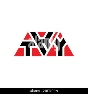 TKY triangle letter logo design with triangle shape. TKY triangle logo ...